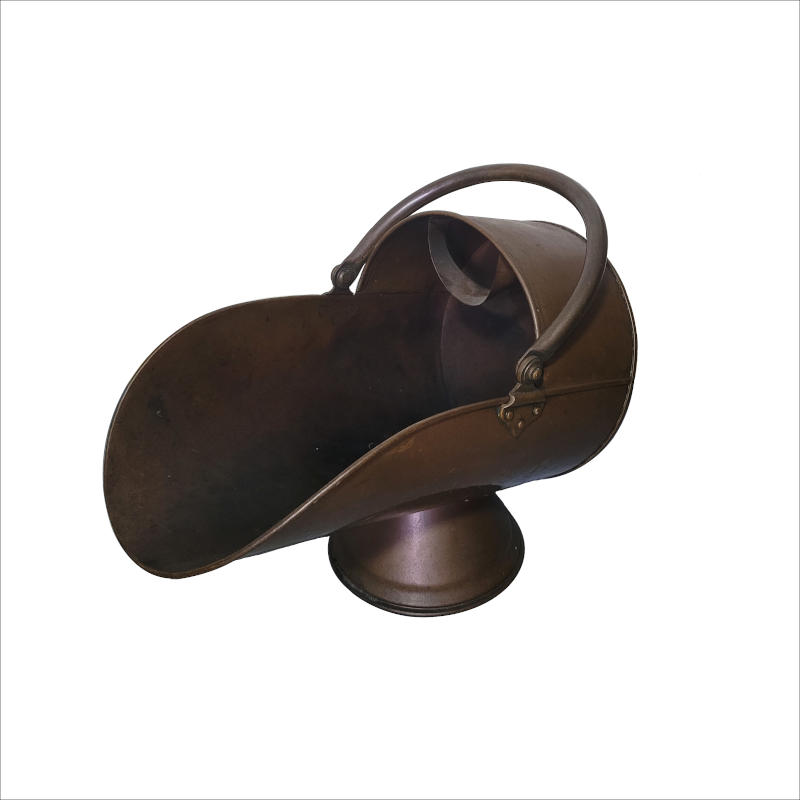 Large Copper Coal Scuttle - Antique Furniture Glasgow